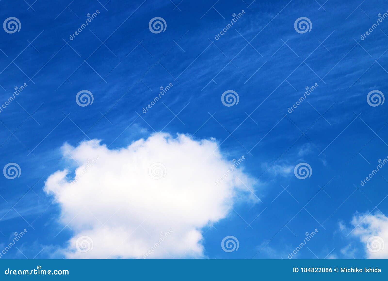 Blue Sky and Clouds, Background Element Stock Photo - Image of spring ...