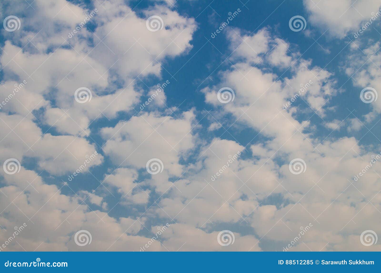 Blue Sky with Clouds Background and Texture Stock Image - Image of ...