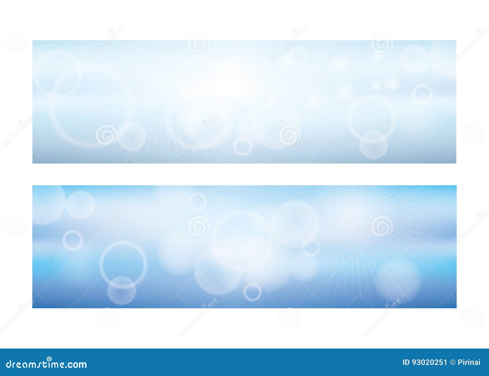 Blue sky clouds banners stock vector. Illustration of background - 93020251