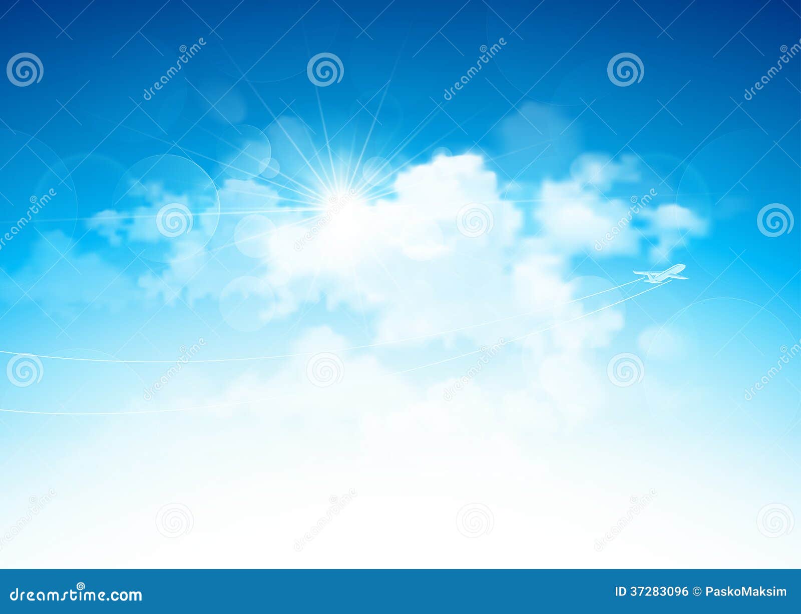 Vector Plane. Plane Concept. Realistic Plane On The Transparent ...