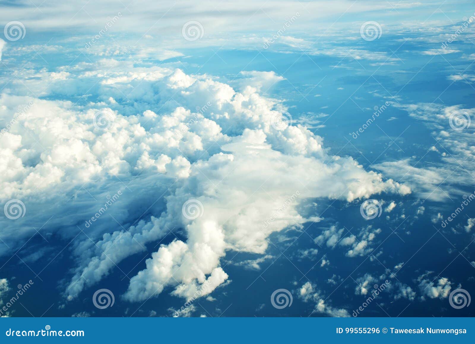 Clouds View from the Window of an Airplane Flying in the Clouds Stock ...