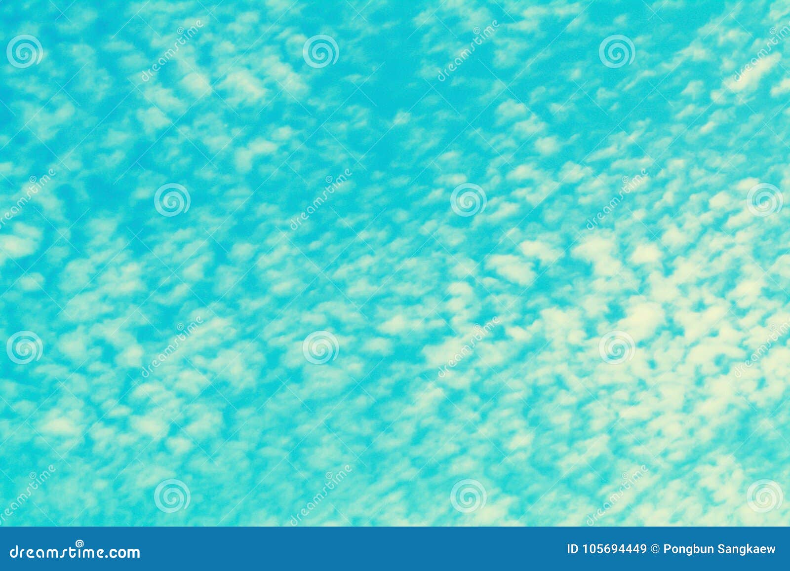 Blue Sky and Clouds Cross Process Filter Effect Wallpaper Stock Image ...