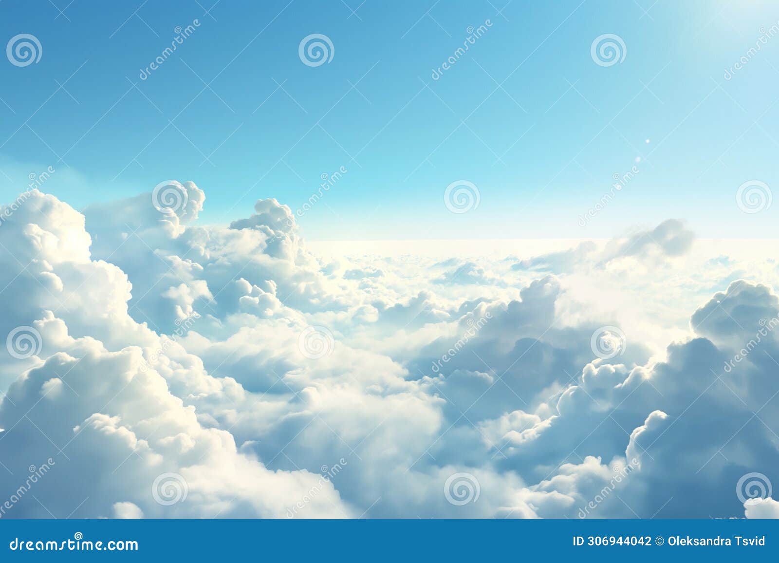 Blue Sky with Clouds, Depth Dynamic Sky Stock Photo - Image of ...