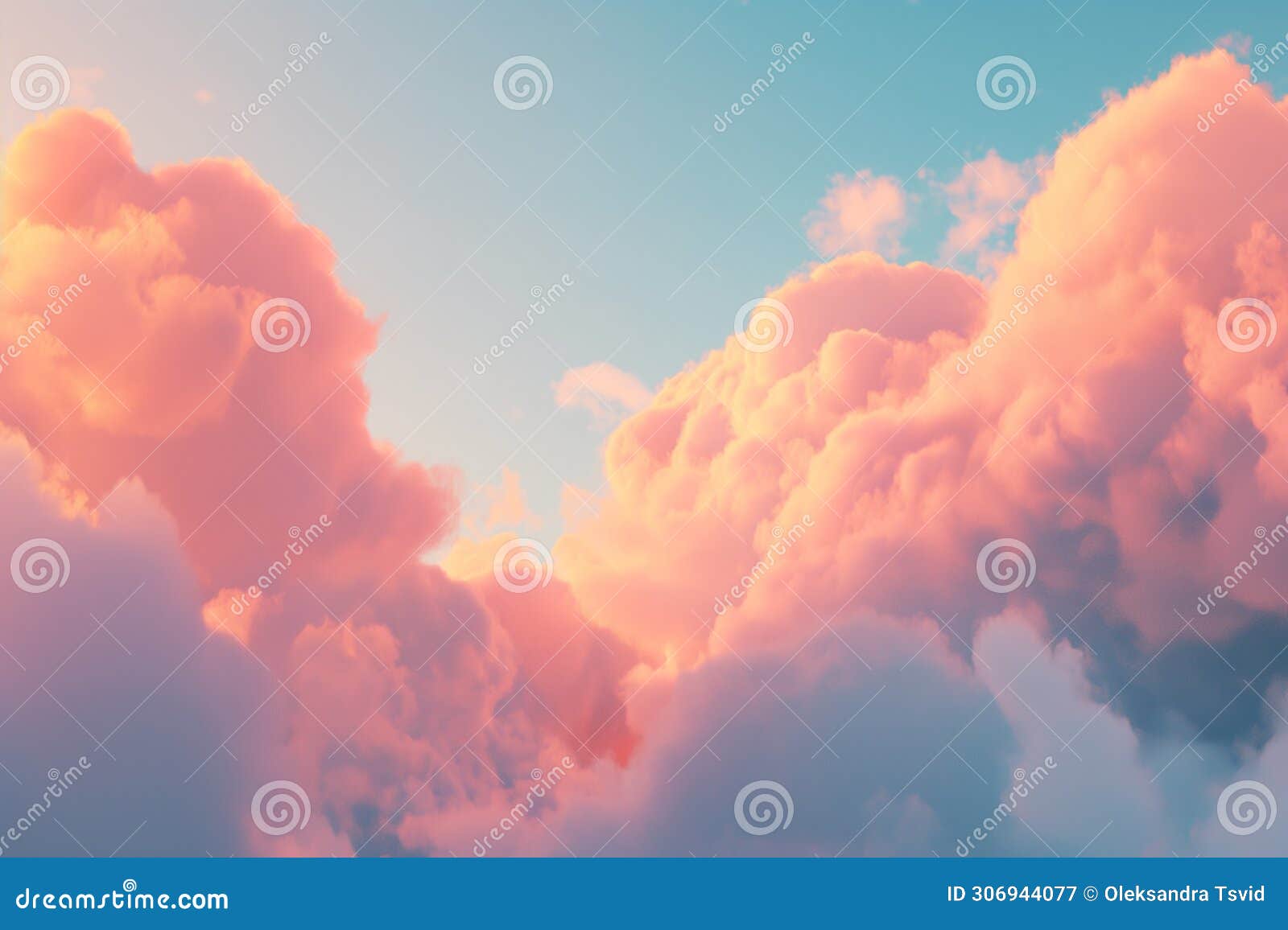 Blue Sky with Clouds, Depth Dynamic Sky Stock Image - Image of ...