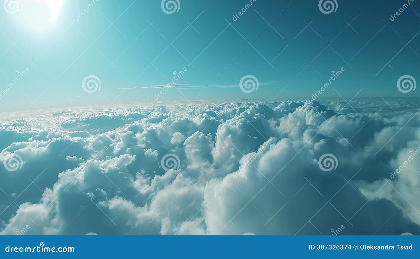 Blue Sky with Clouds, Depth Dynamic Sky Stock Illustration ...