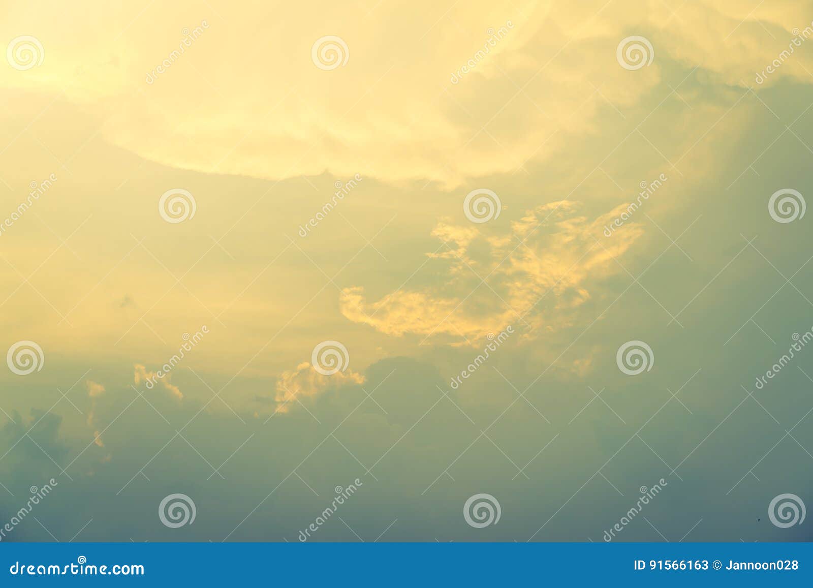 Blue Sky with Clouds . ( Filtered Image Processed Vintage Effec Stock ...