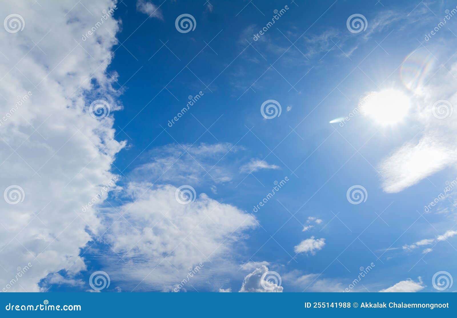 Blue Sky and Clouds in Good Weather Days Stock Photo - Image of fluffy ...
