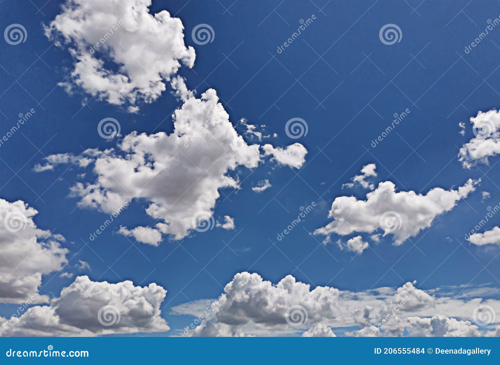 Blue Sky and Clouds in Good Weather Days for Horizontal Background ...