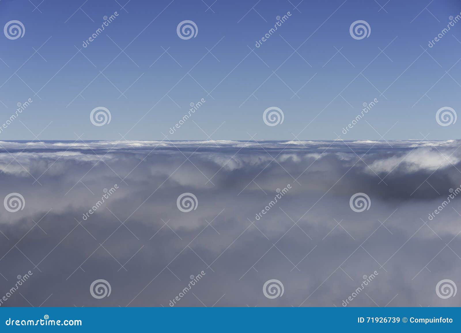 Blue Sky and Clouds on the Horizon Stock Image - Image of high ...