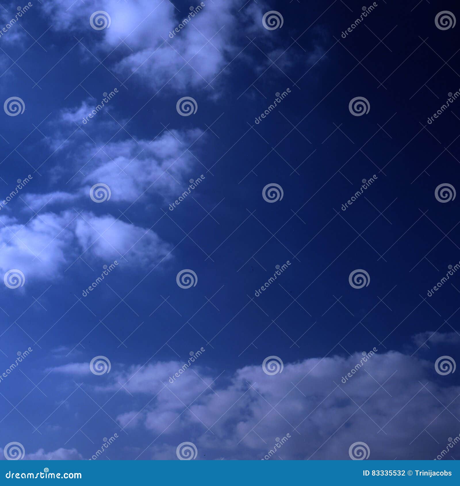 Blue Sky with Clouds stock photo. Image of horizon, phenomenon - 83335532
