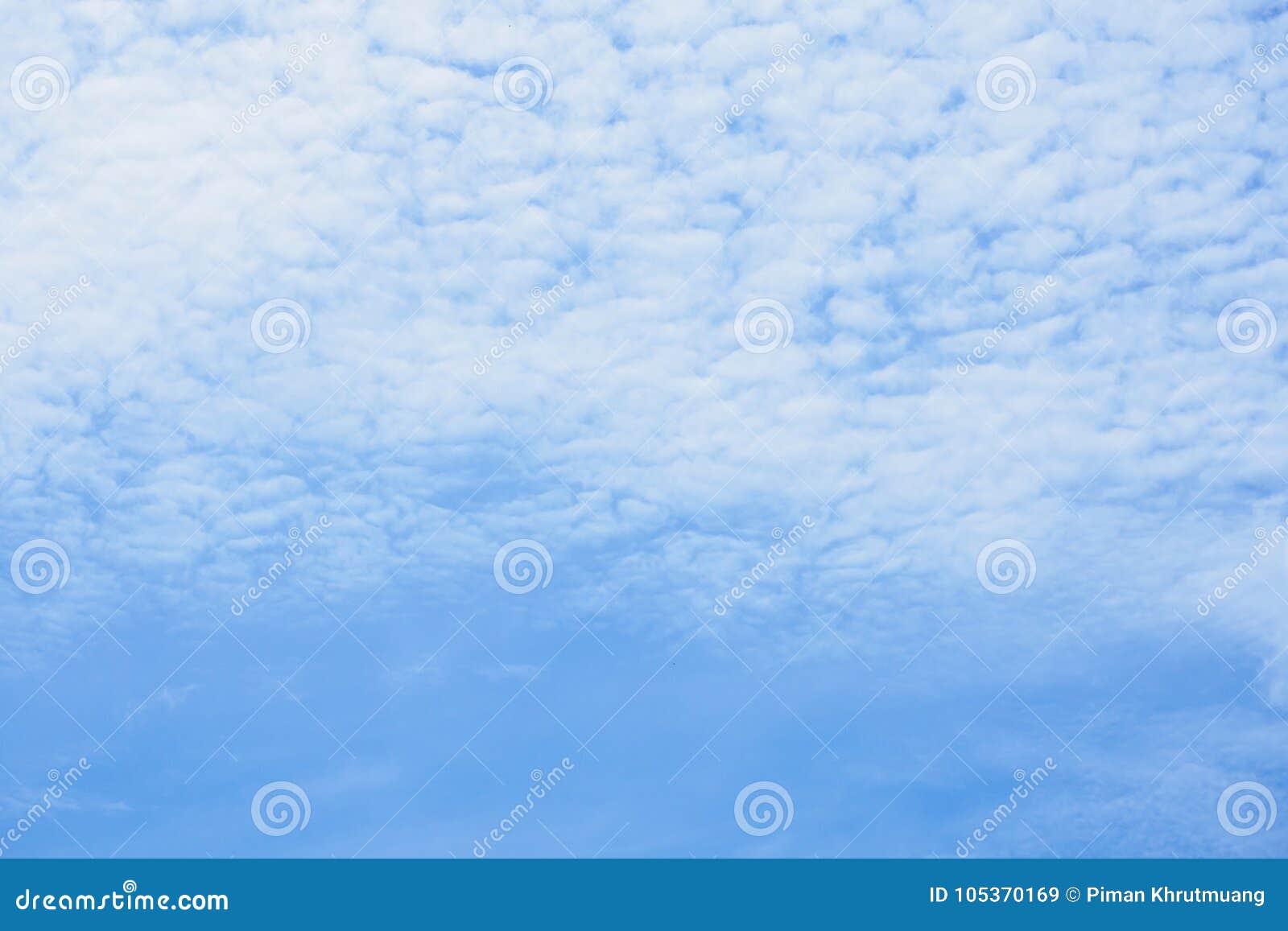 Blue Sky with Clouds Nature Background Stock Image - Image of space ...