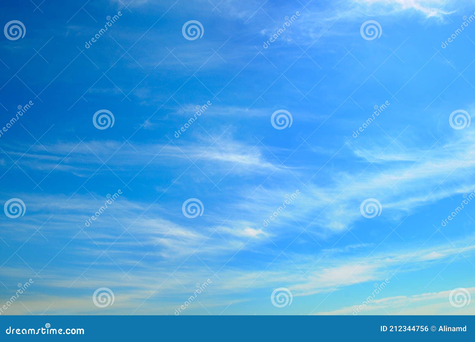 Blue Sky with Clouds, Nature and Environmental Background Stock Photo ...