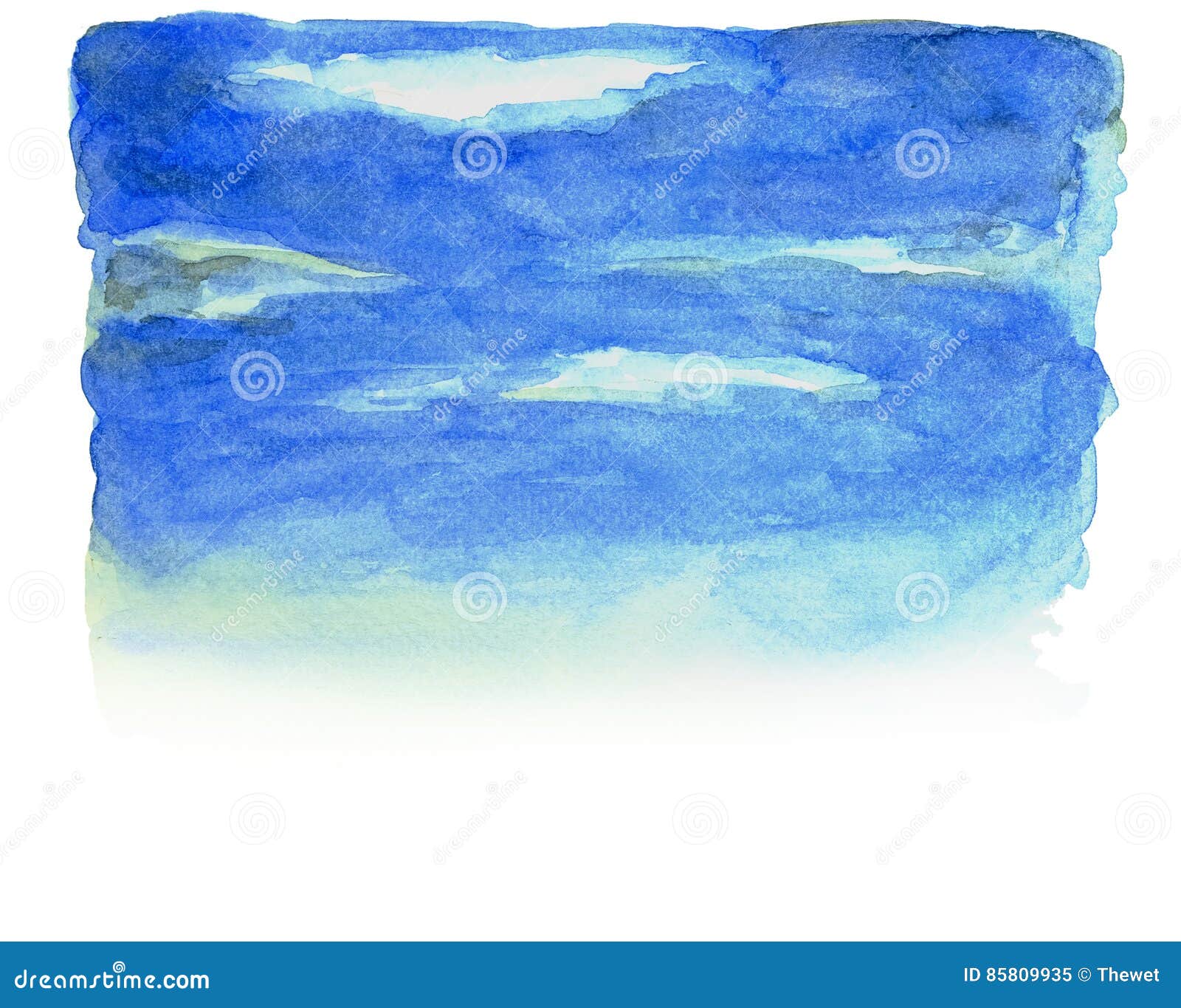 Blue sky with clouds stock illustration. Illustration of bright - 85809935
