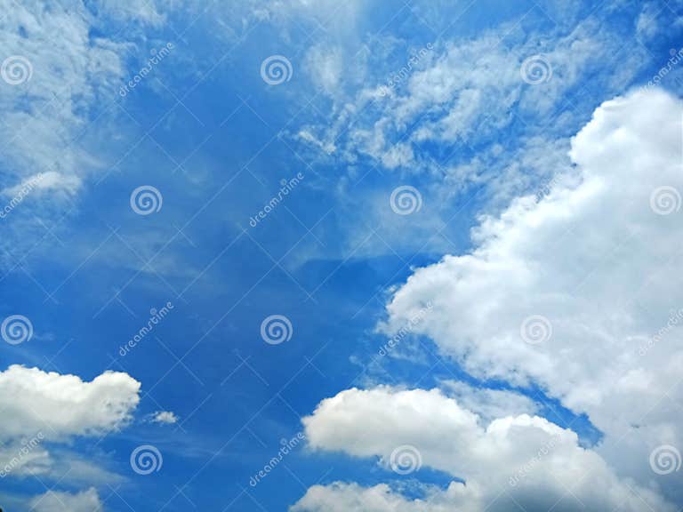 Blue sky and clouds. stock photo. Image of pure, outdoors - 154458070