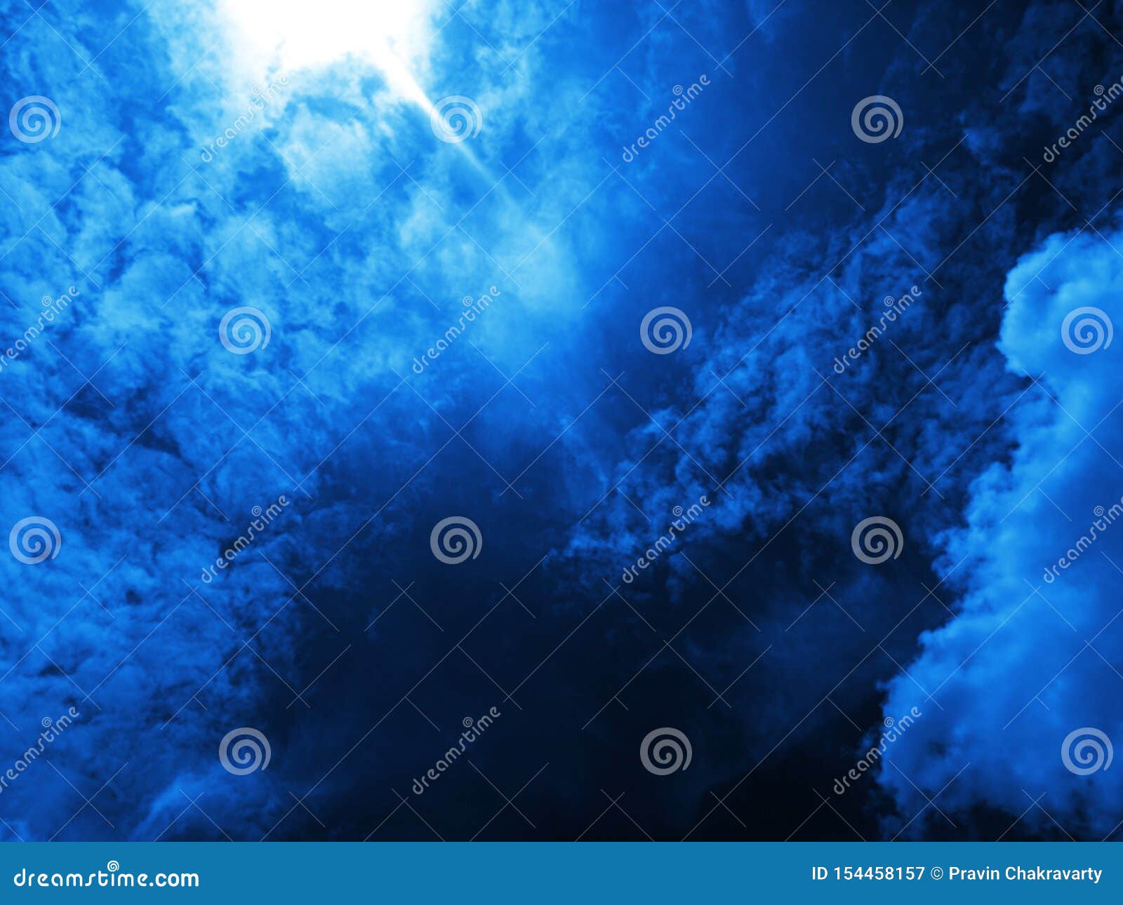 Blue sky and clouds. stock image. Image of skybackground - 154458157
