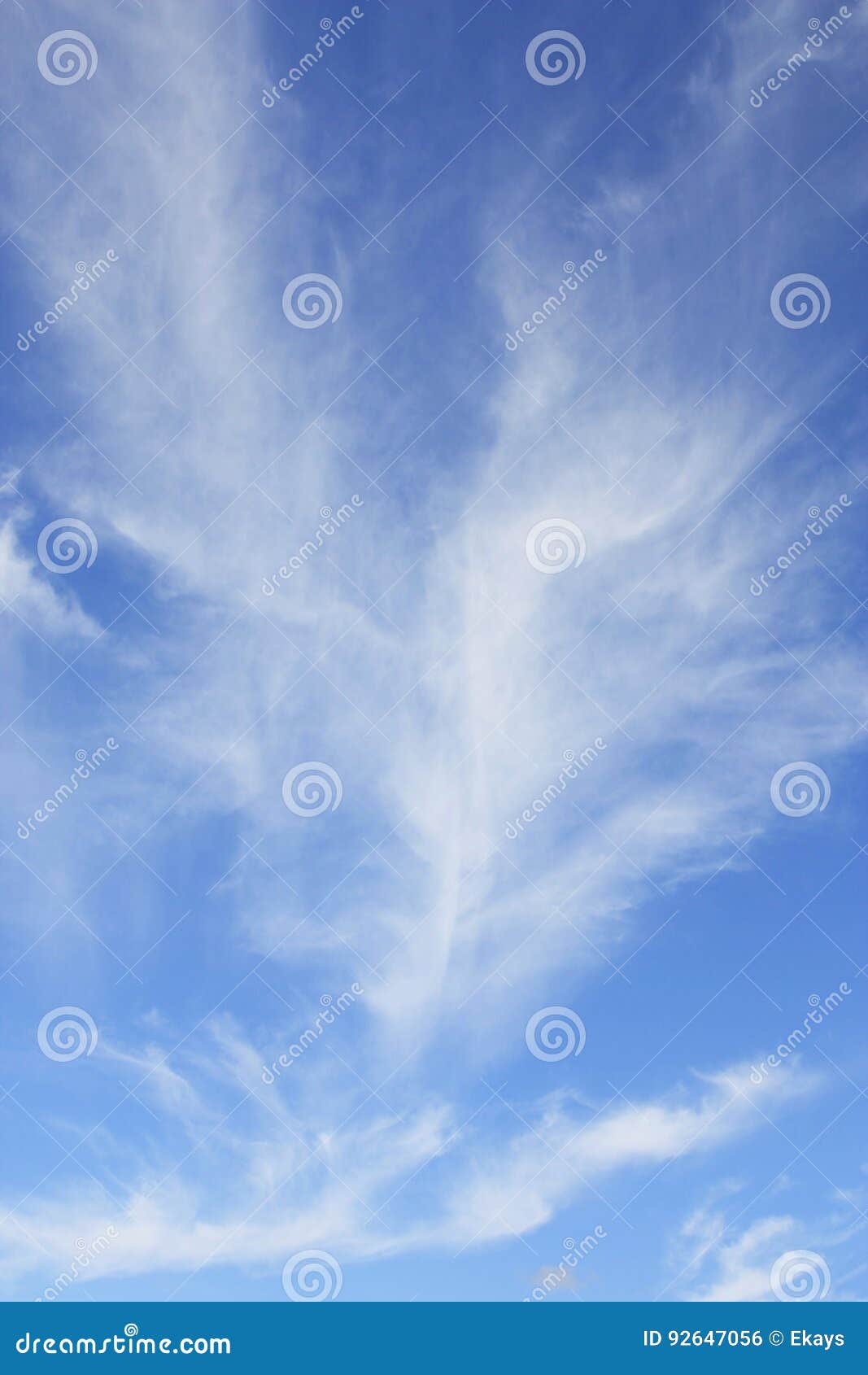 Blue Sky with Clouds Portrait Stock Photo - Image of heaven, outdoor ...