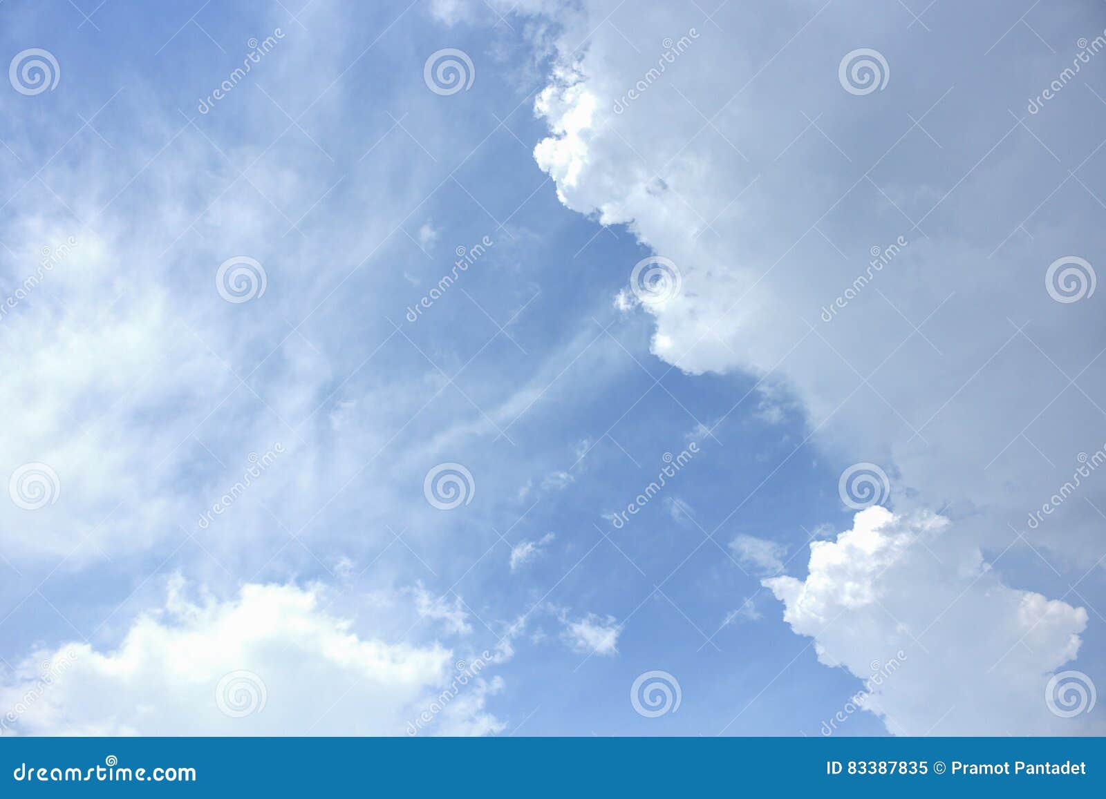 Blue Sky with Clouds and Rain Cloud Stock Image - Image of environment ...