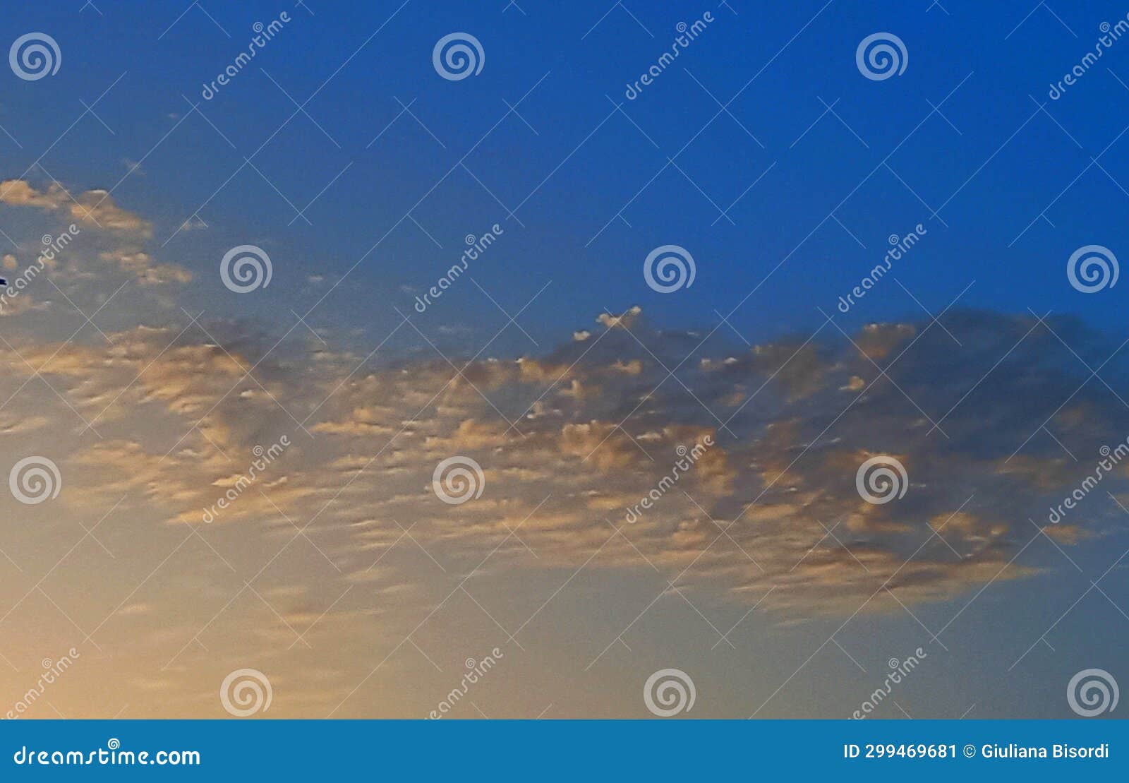 Blue Sky with Clouds and Sun Light Stock Image - Image of blue, light ...
