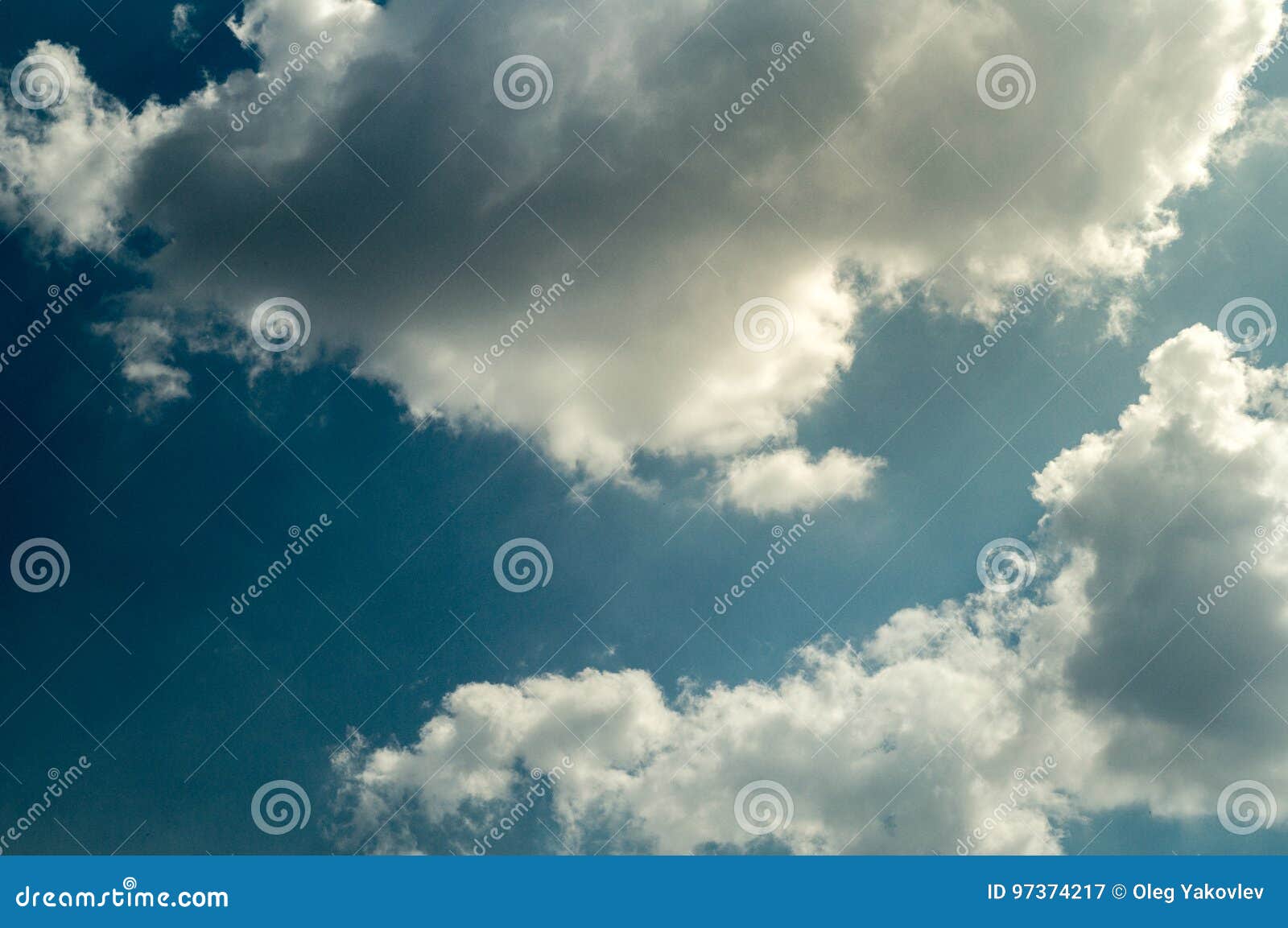 Blue Sky with Clouds Sunny Weather Stock Image - Image of abstract ...