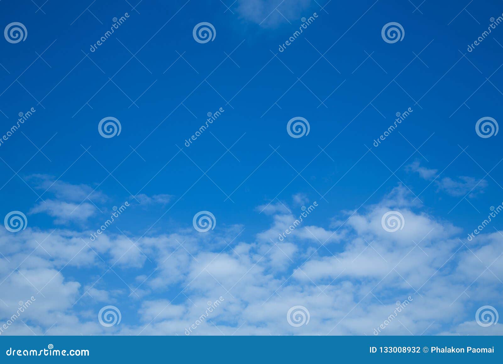 Blue Sky Clouds on Sunshine Day Stock Photo - Image of clouds, white ...