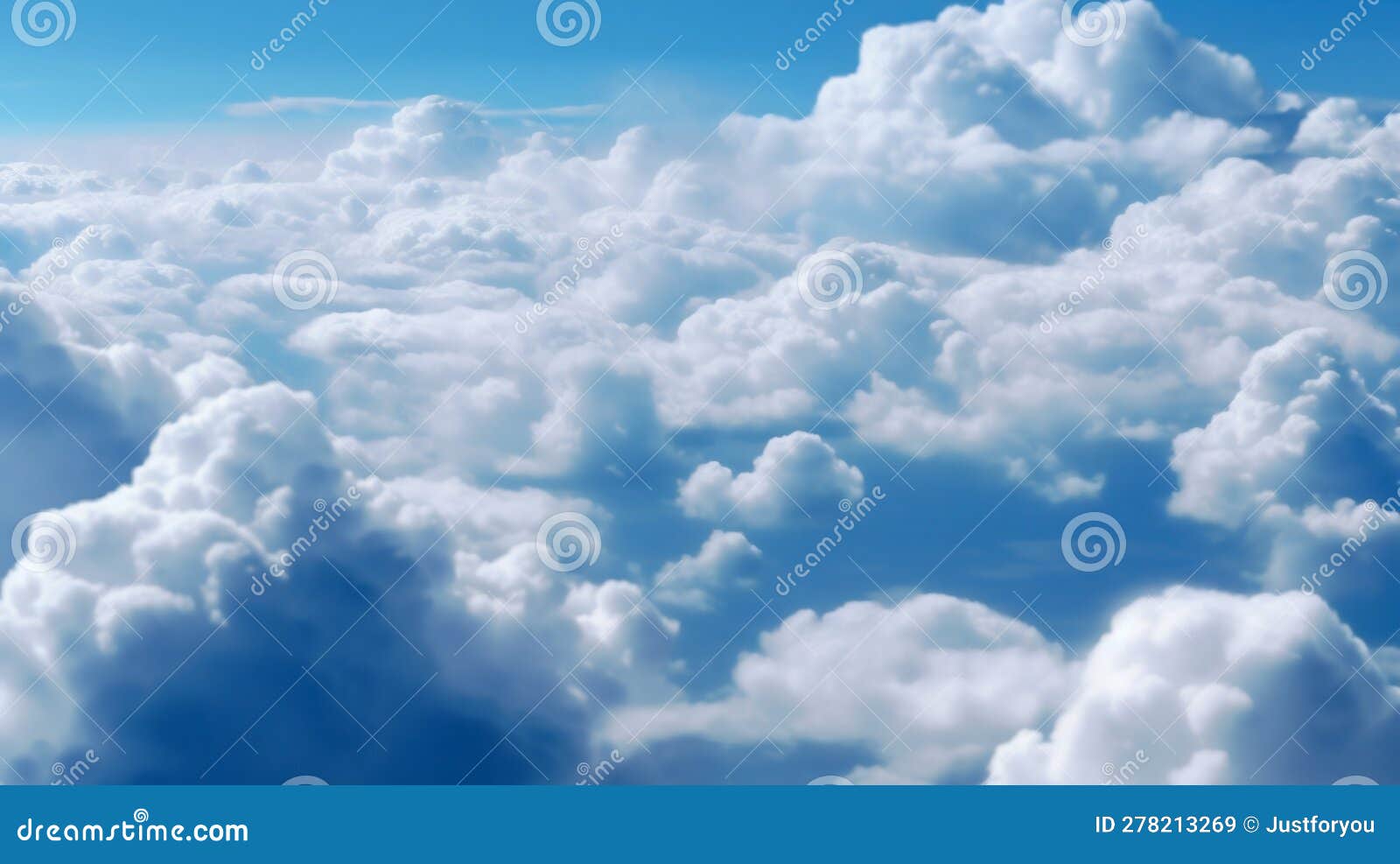 Blue Sky with Clouds Texture. Generative Ai Stock Illustration ...