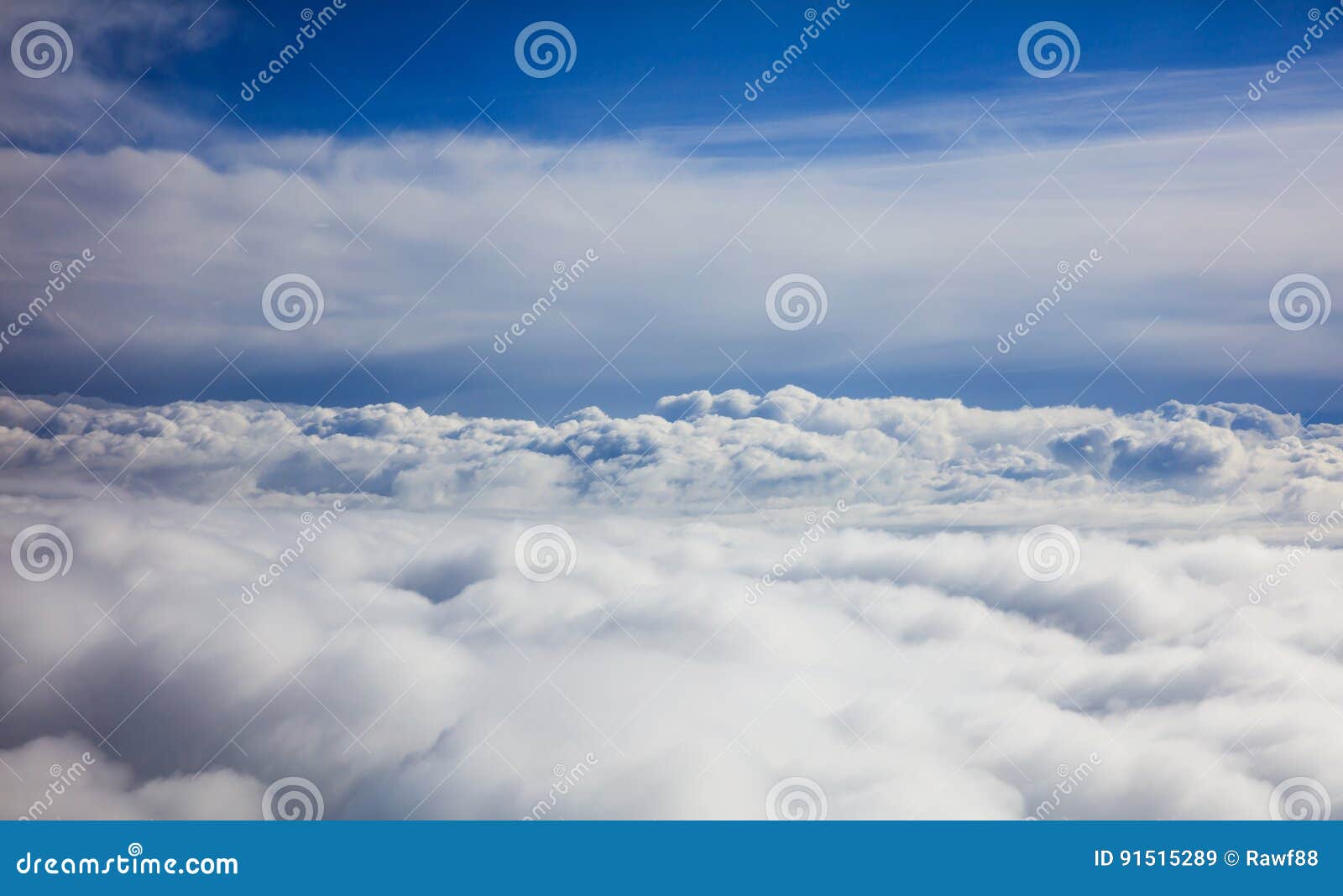 Plane Clouds On The Plane Nature Background Blue Stock Photography ...