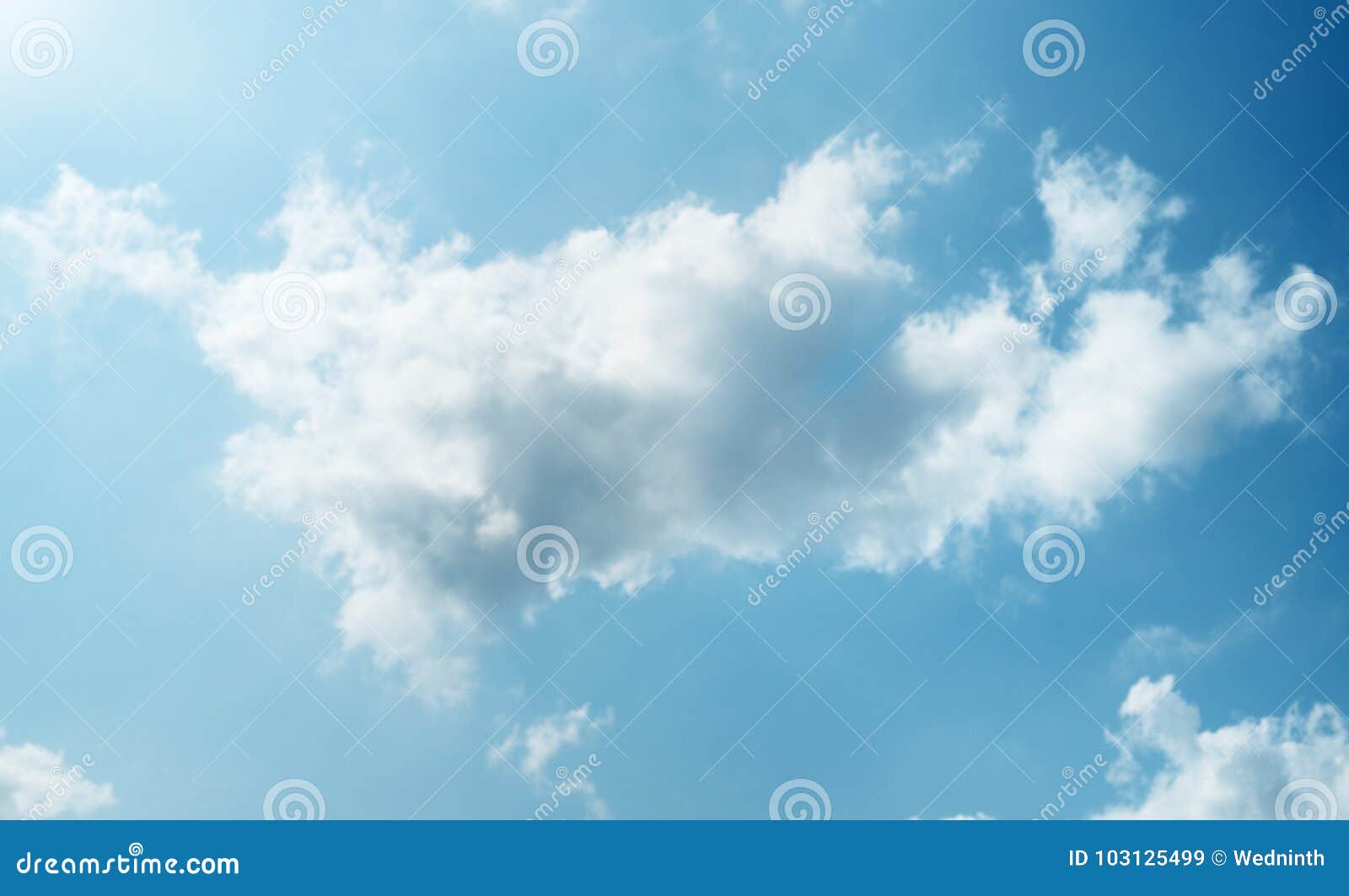 Blue Sky Color with Clouds Background Photo Stock Image - Image of ...