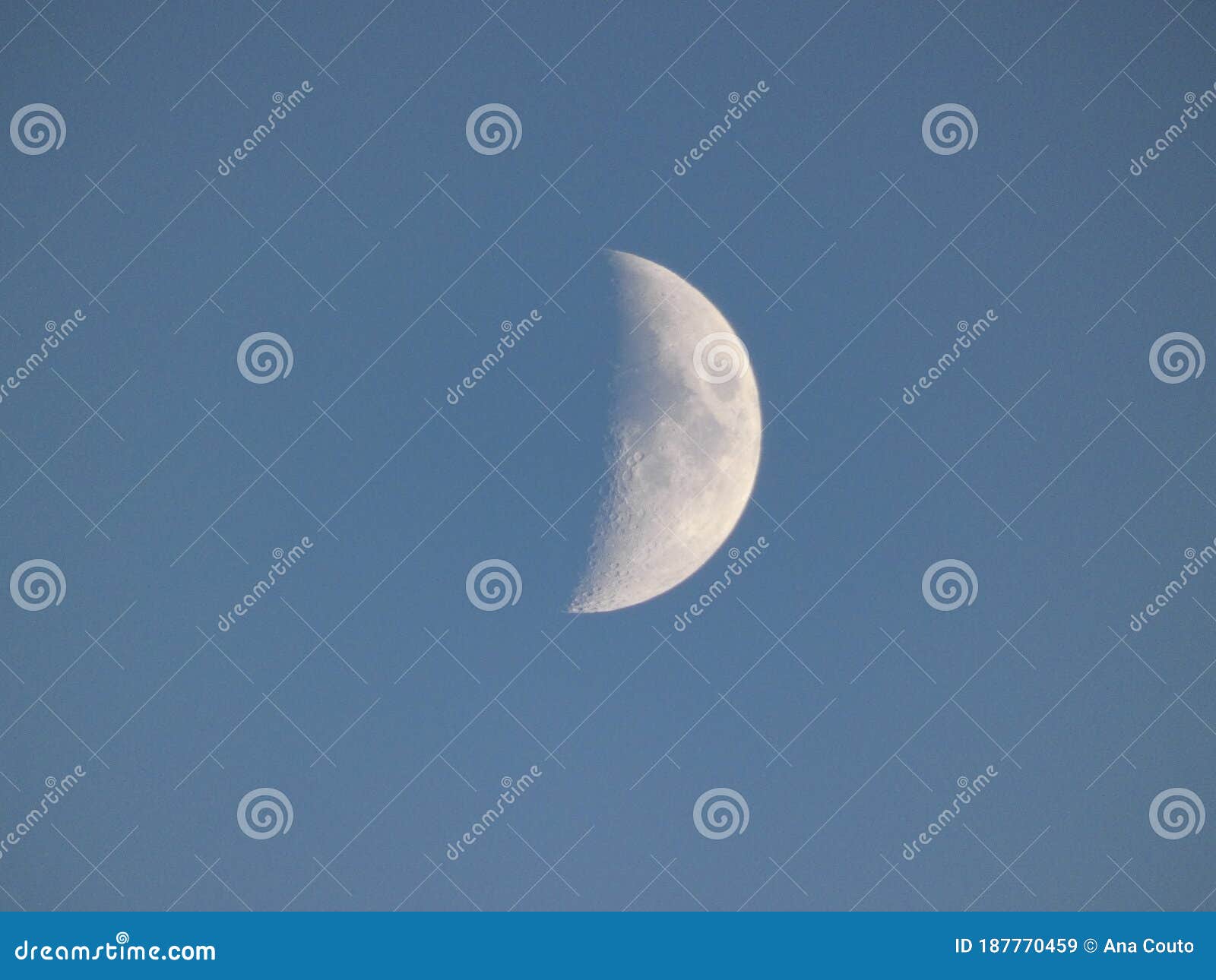 Blue Sky with Crescent Moon Stock Image - Image of nature, duck: 187770459