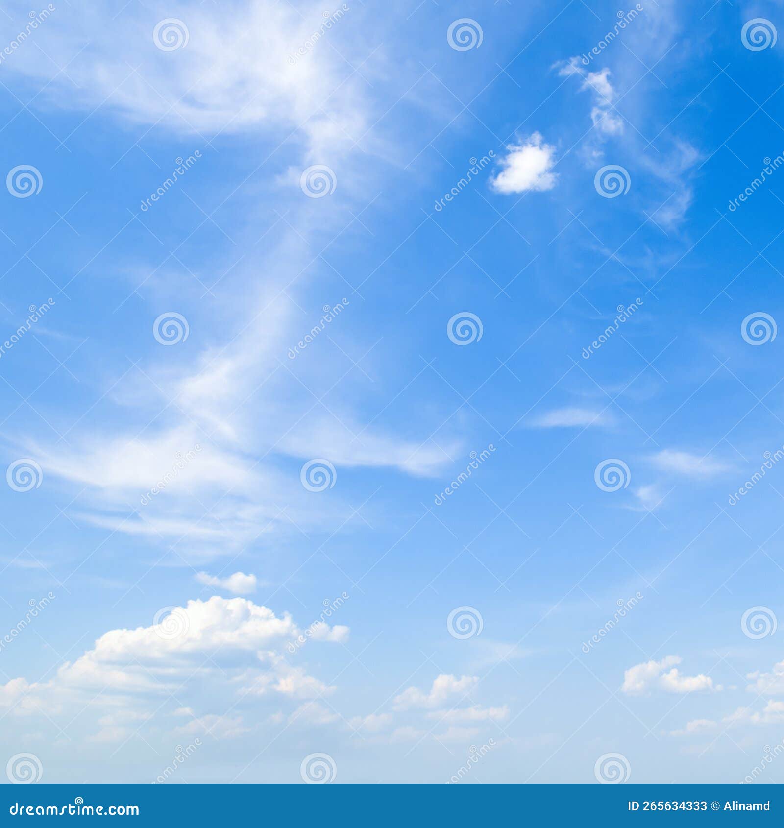 Blue Sky and Cumulus Clouds Stock Image - Image of meteorology, bright ...