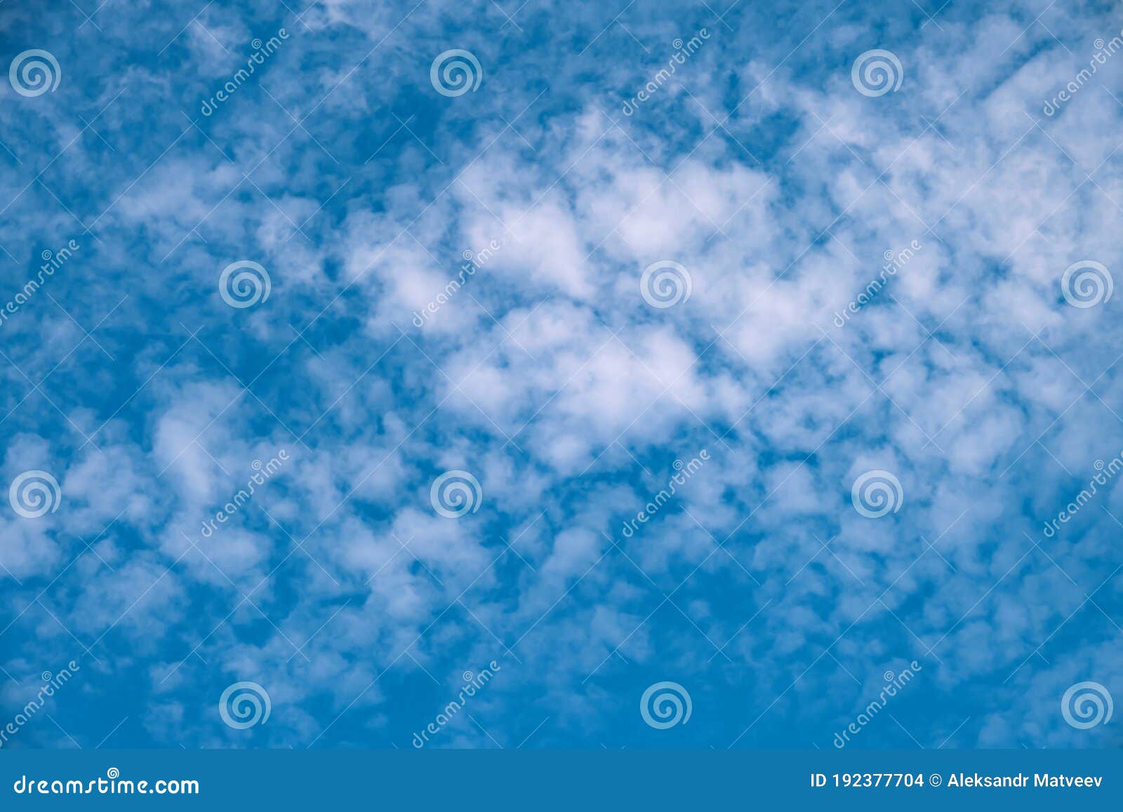 Blue Sky Dawn Sunset Panorama With White Clouds And Sun Rays. Summer ...