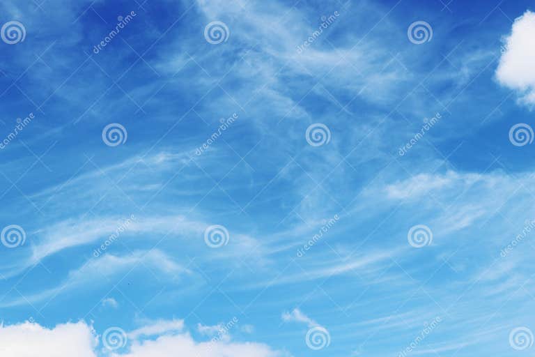 Blue Sky with Diffuse Clouds Stock Photo - Image of line, circle: 324350808