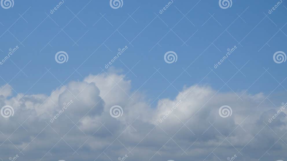 Blue Sky with Dramatic White Clouds in Abstract Shapes, Patterns and ...