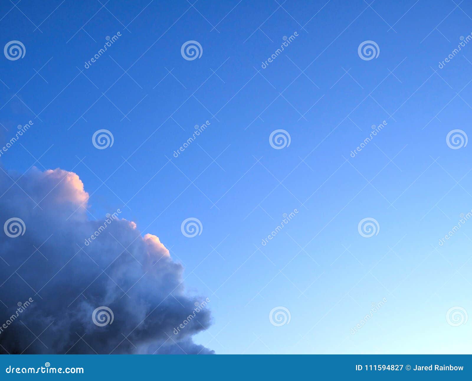 Blue Sky with Epic Clouds and Sunlight. Stock Image - Image of ...