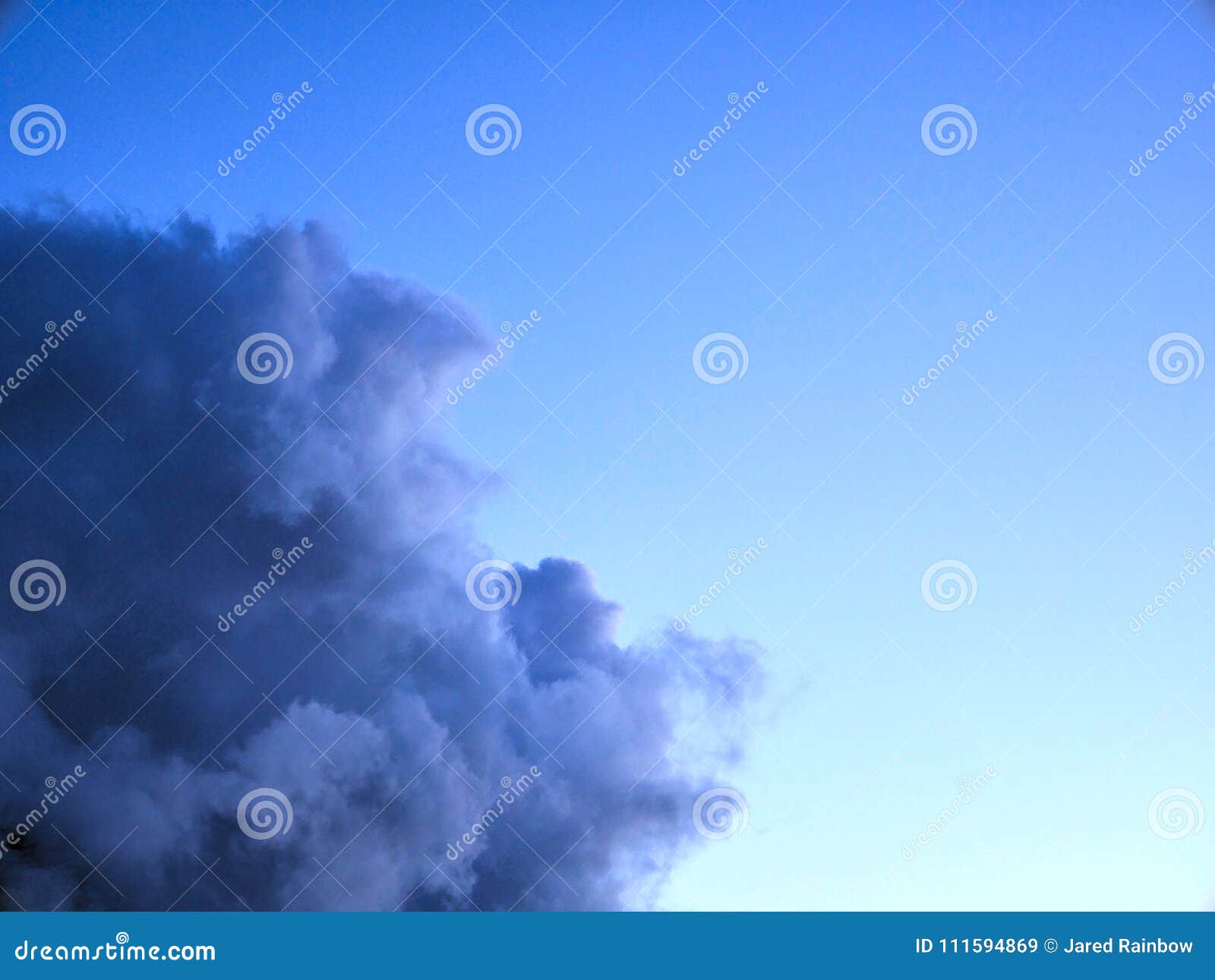 Blue Sky with Epic Clouds and Sunlight. Stock Image - Image of ...
