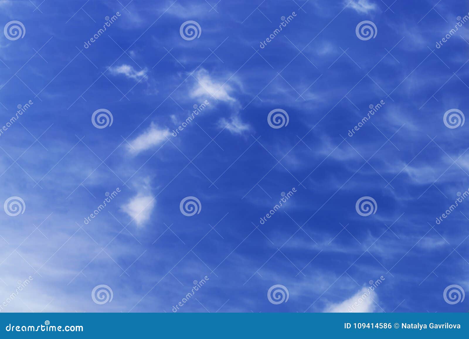 Blue sky with a few clouds stock photo. Image of natural - 109414586 Blue sky with a few clouds stock photo. Image of natural - 109414586