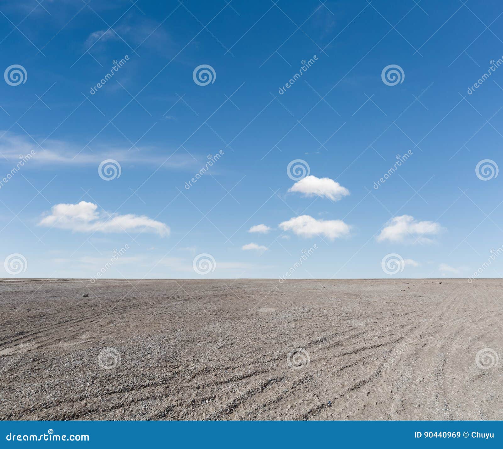 Blue sky and gravel ground stock image. Image of abstraction - 90440969
