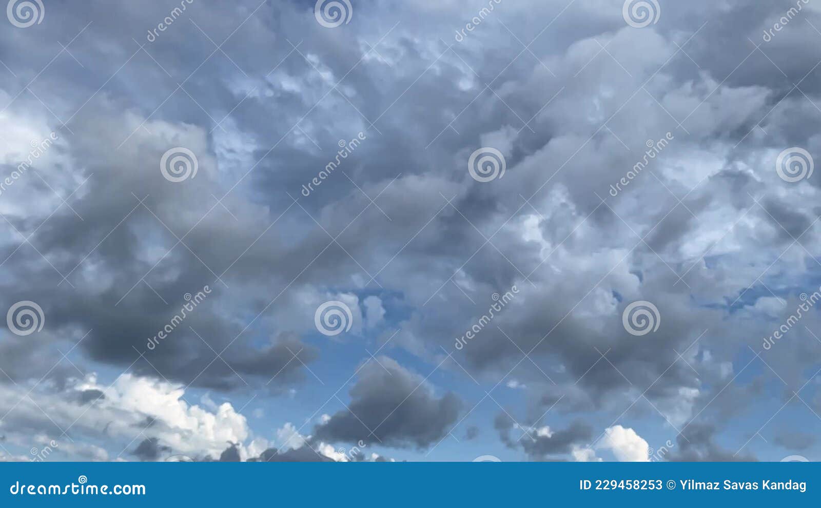 Blue Sky and Heavy Rain Clouds Stock Video - Video of design, climate ...