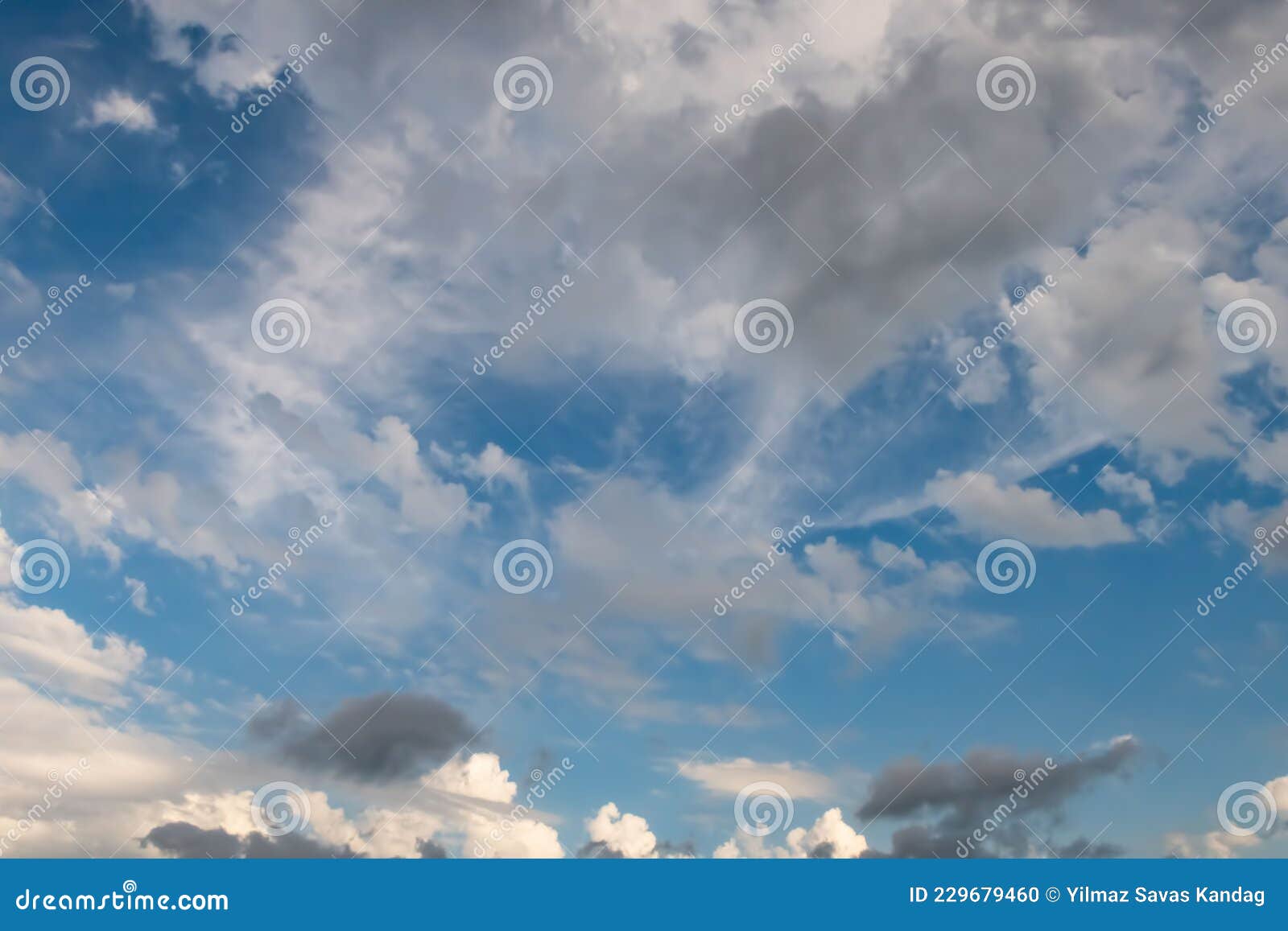 Blue Sky and Heavy Rain Clouds Stock Photo - Image of outdoor, gray ...