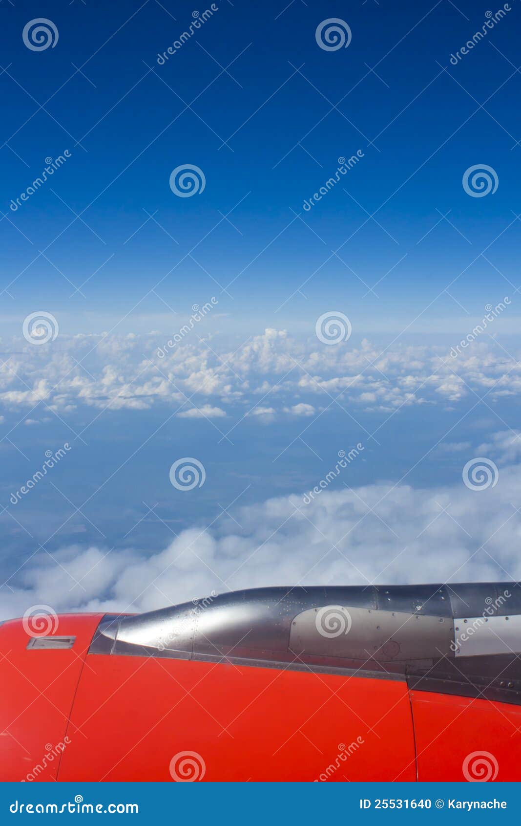 Blue Sky High View, from Airplane Clouds Shapes Stock Photo - Image of ...