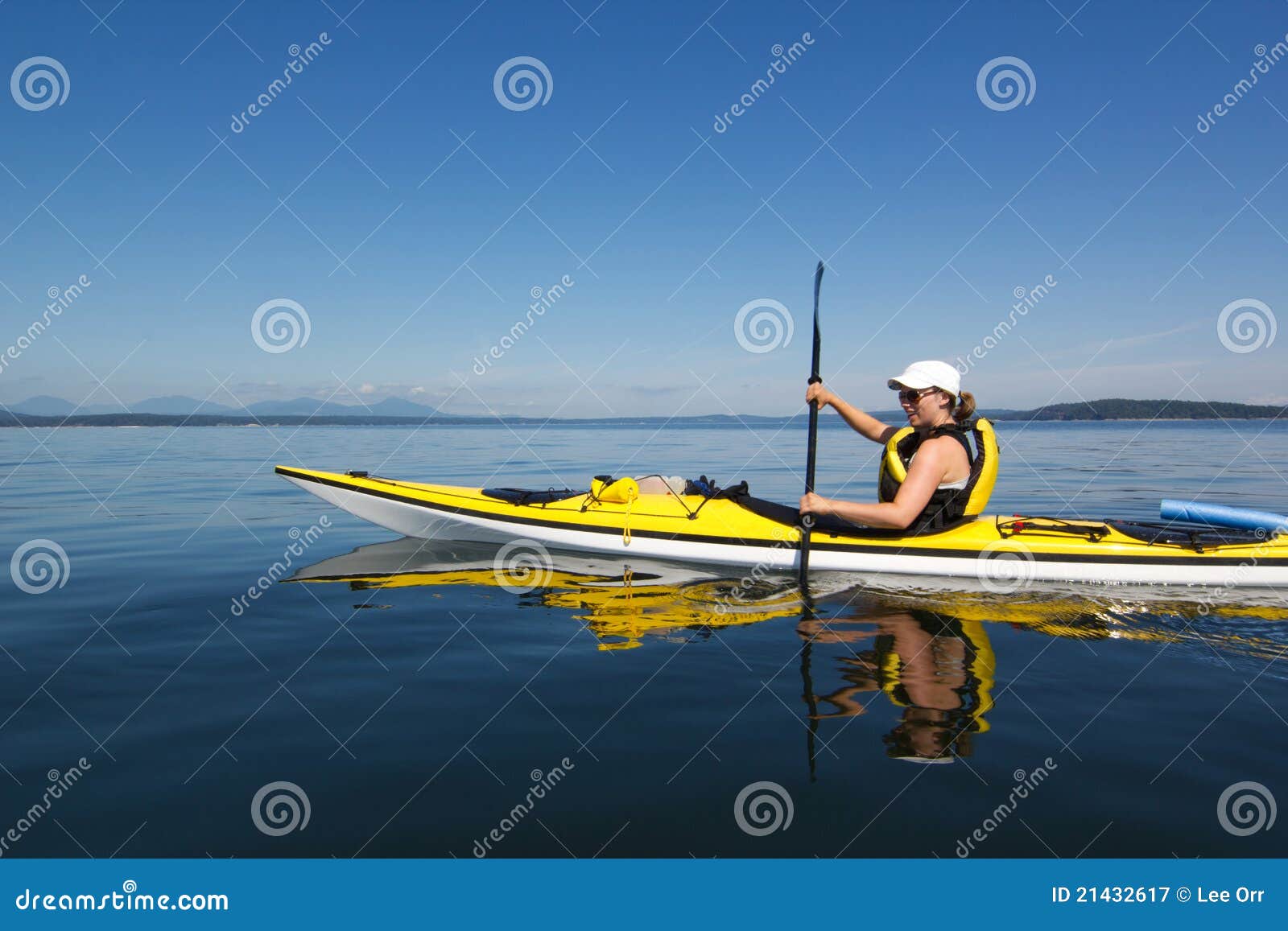Blue Sky Kayaking stock image. Image of kayak, movemant - 21432617