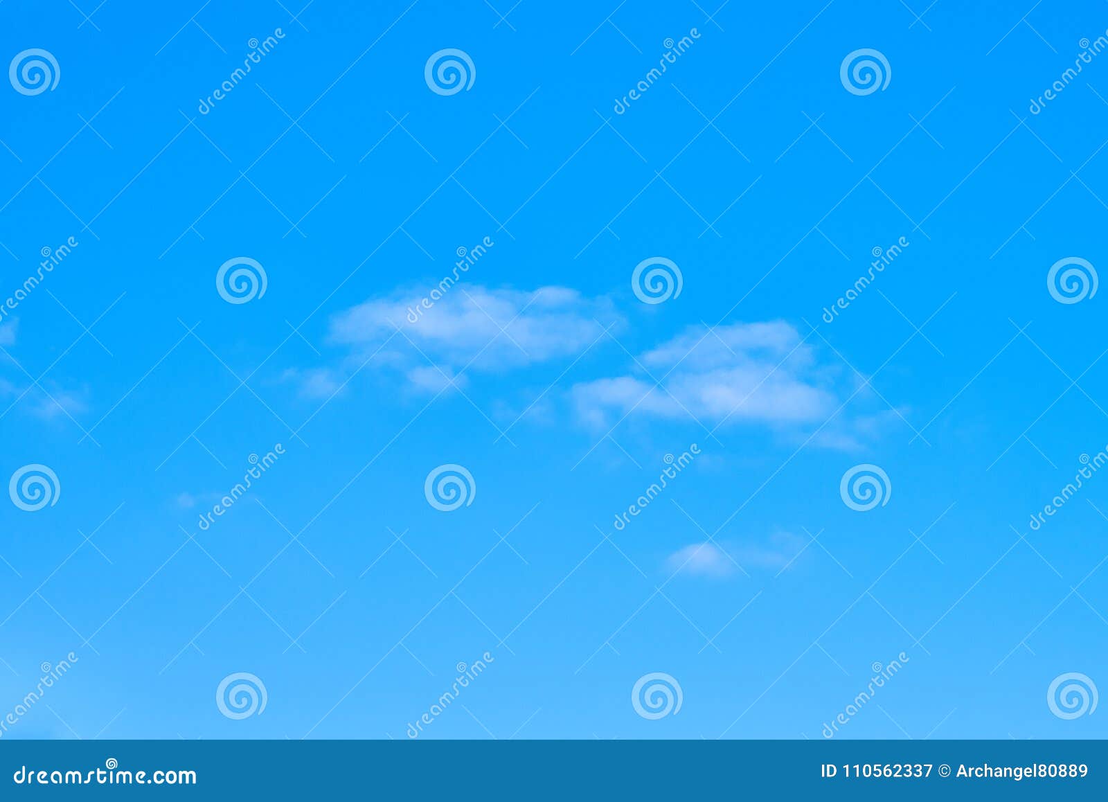 Blue Sky with a Light Cloud, Background Stock Image - Image of covered ...