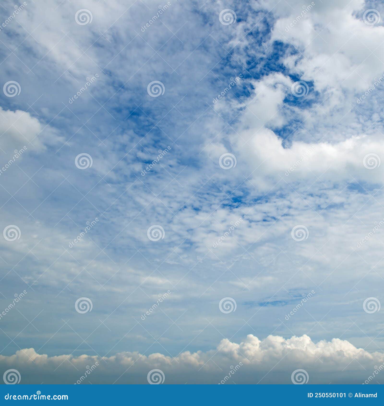 Blue sky with light clouds stock image. Image of atmosphere - 250550101