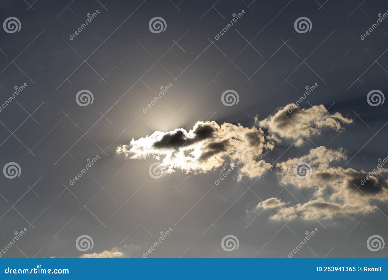 Blue Sky with Light Clouds in Windy Weather Stock Image - Image of ...