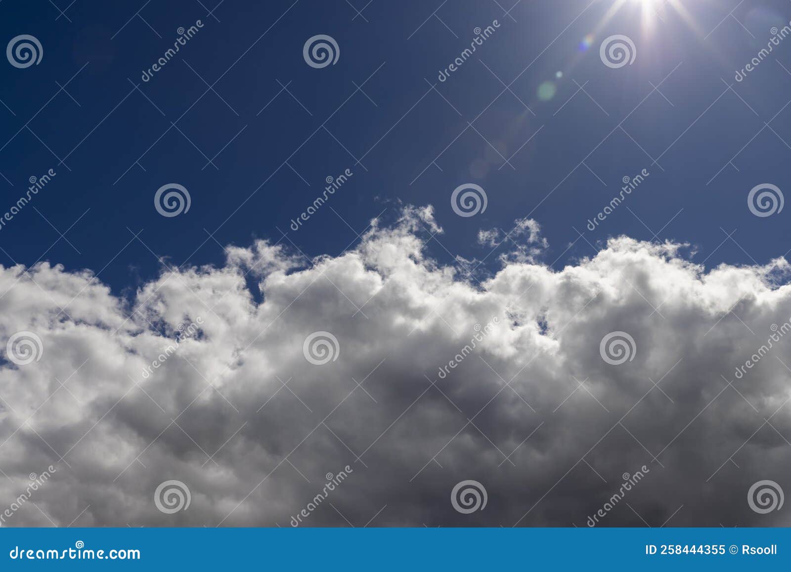 Blue Sky with Light Clouds in Windy Weather Stock Image - Image of ...