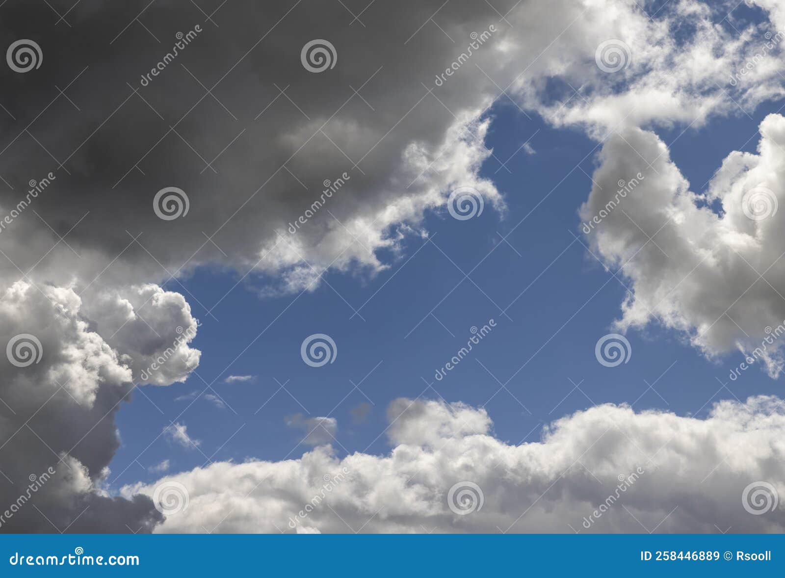Blue Sky with Light Clouds in Windy Weather Stock Image - Image of ...