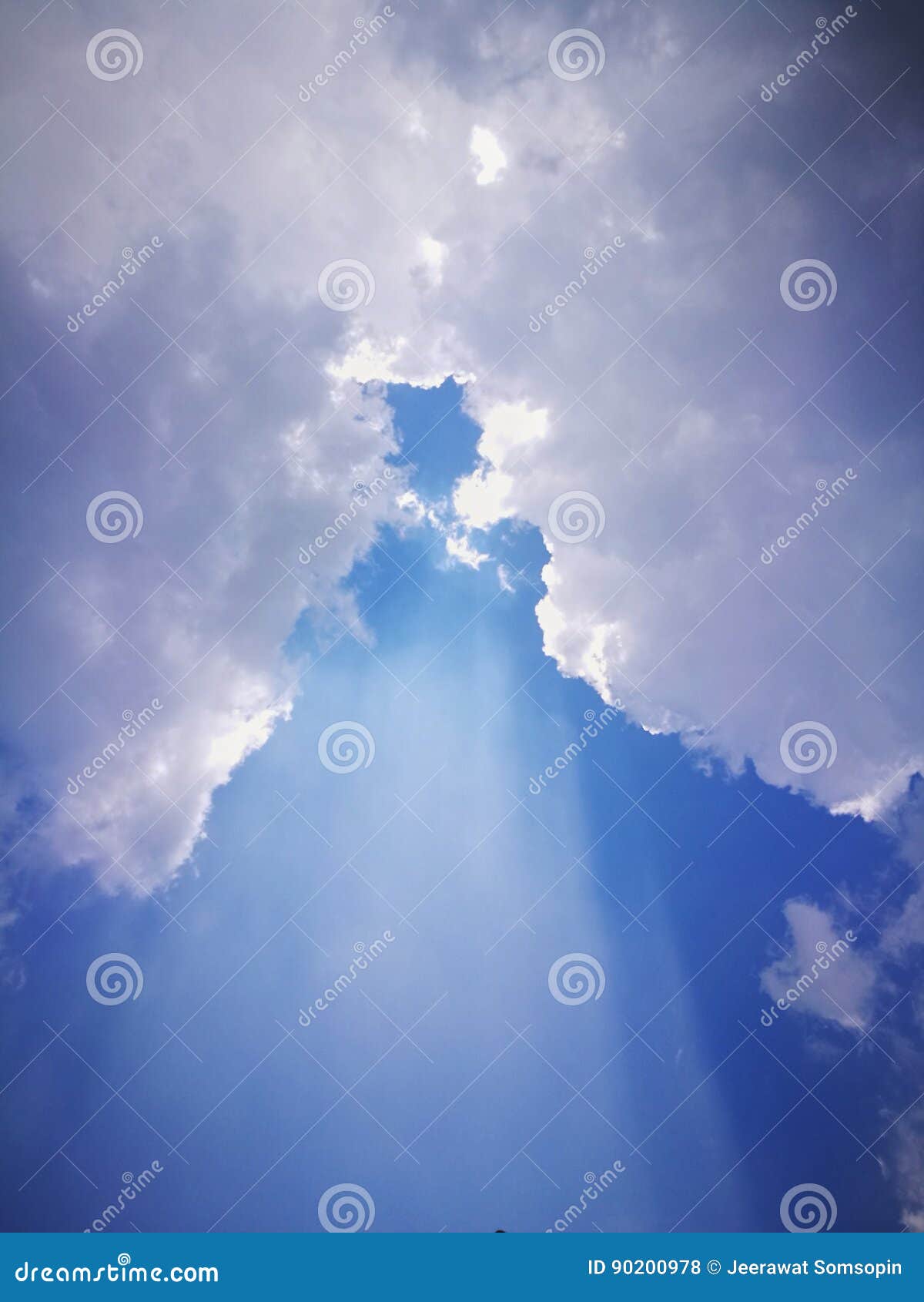 Blue sky and lighting stock photo. Image of lighting - 90200978