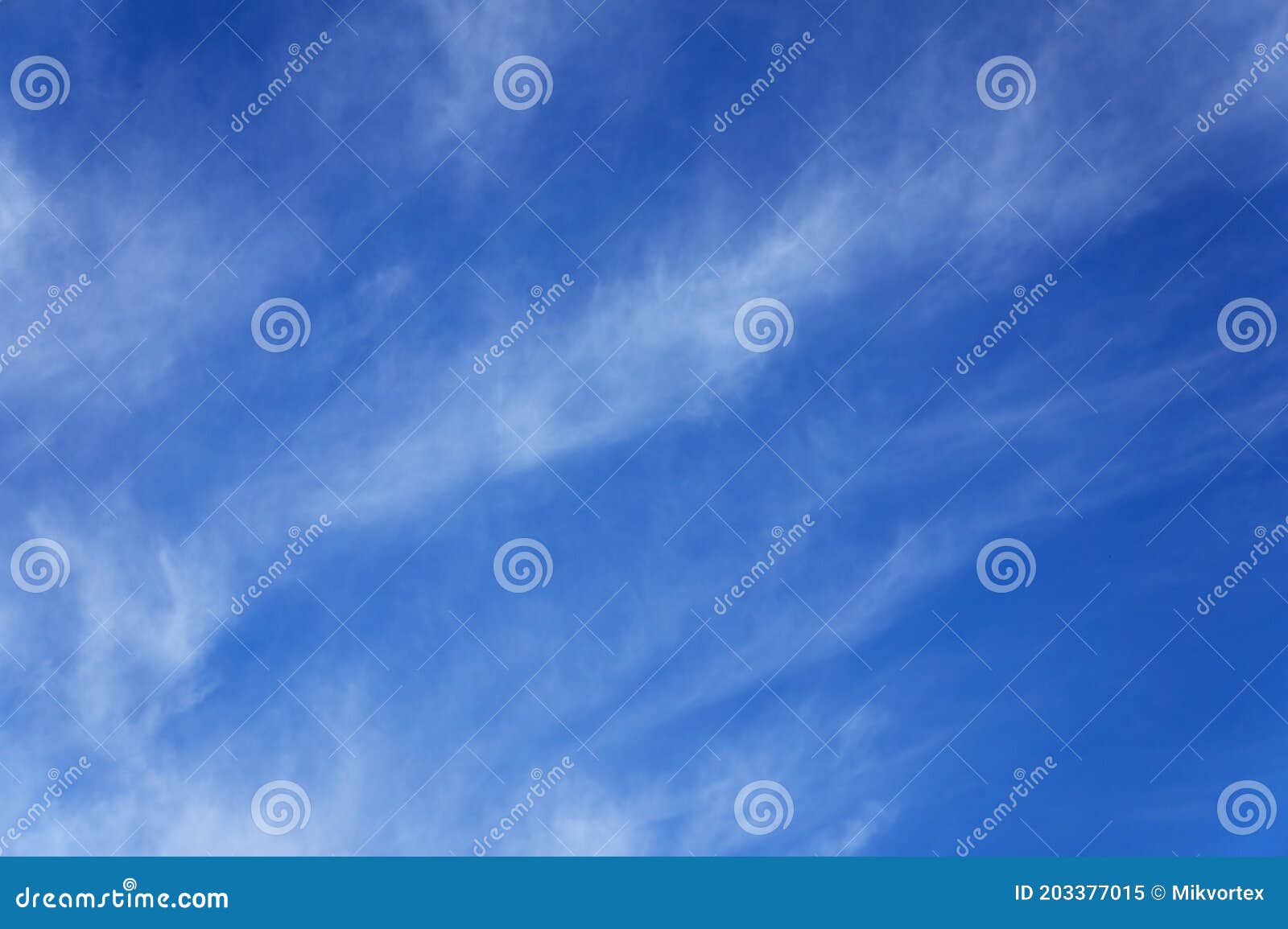 Blue Sky and Lines of Clouds Stock Image - Image of journey, beam ...