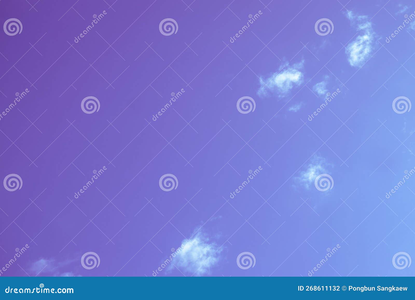 Blue Sky with Little Clouds Nature Background Stock Photo - Image of ...