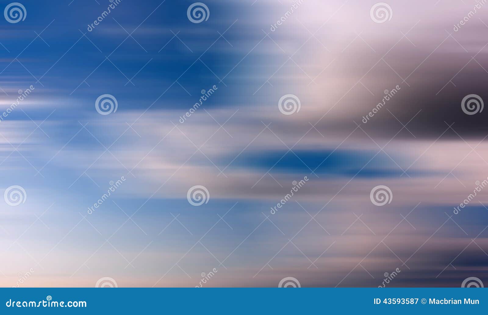 Blue Sky with Long Exposure Effect Stock Illustration - Illustration of ...