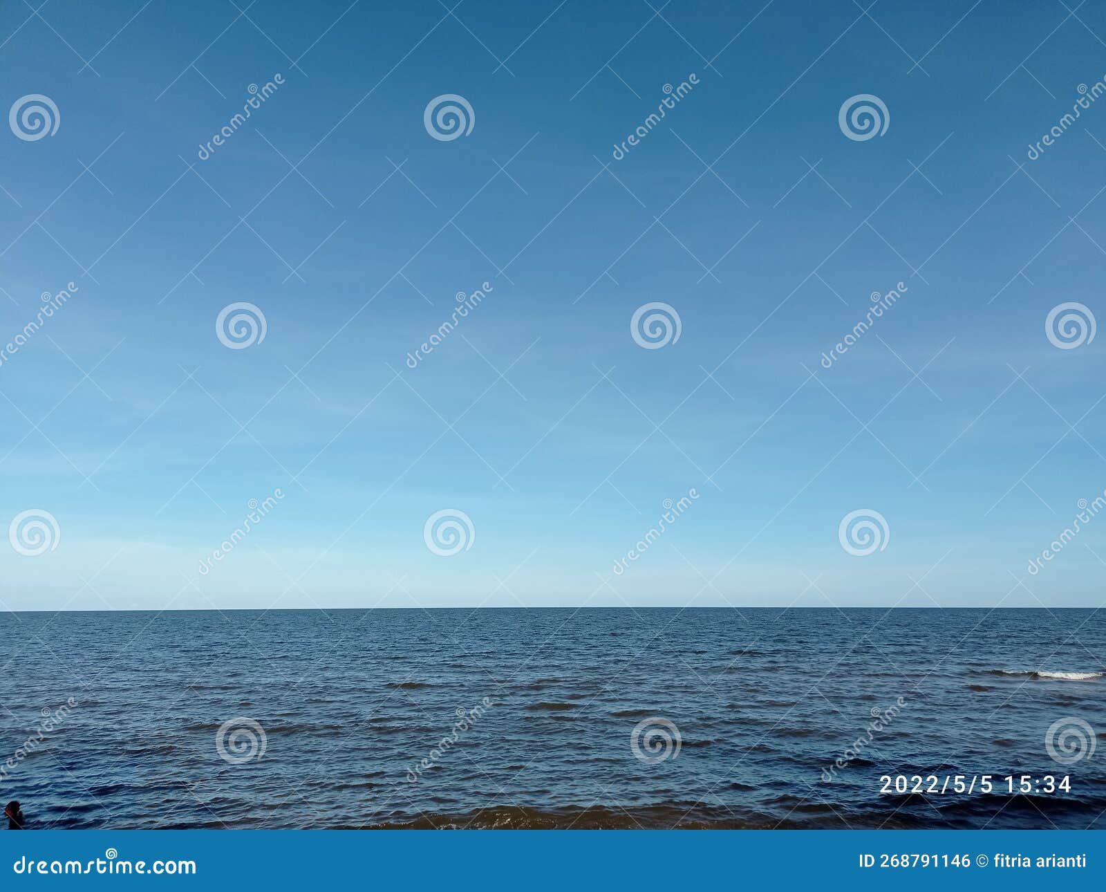 Blue Sky Mirror To the Brown Water Stock Photo - Image of mirror, water ...
